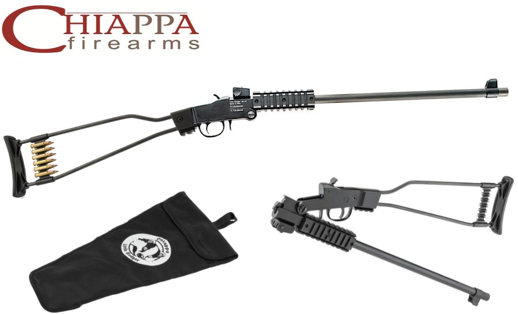 CHIAPPA 22 LR LITTLE BADGER RIFLE 18,5” BLACK - CANFIREARM GUN STORE ...